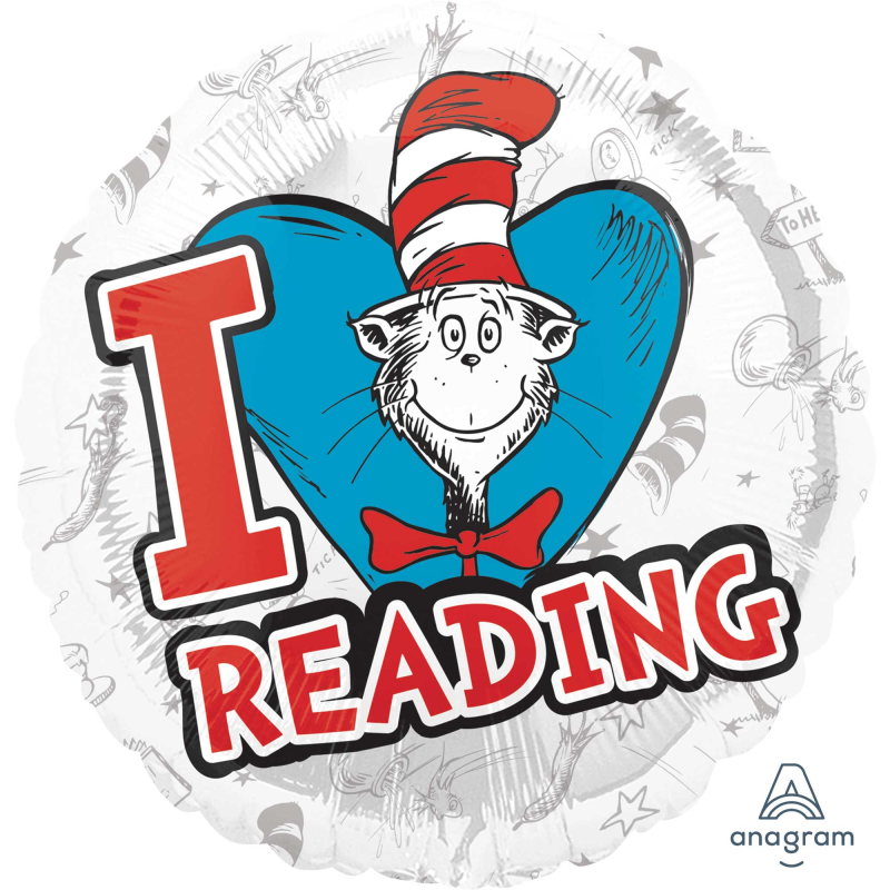 45cm Standard Hx Dr Seuss Hats Off To Reading S60 Amscan Asia Pacific